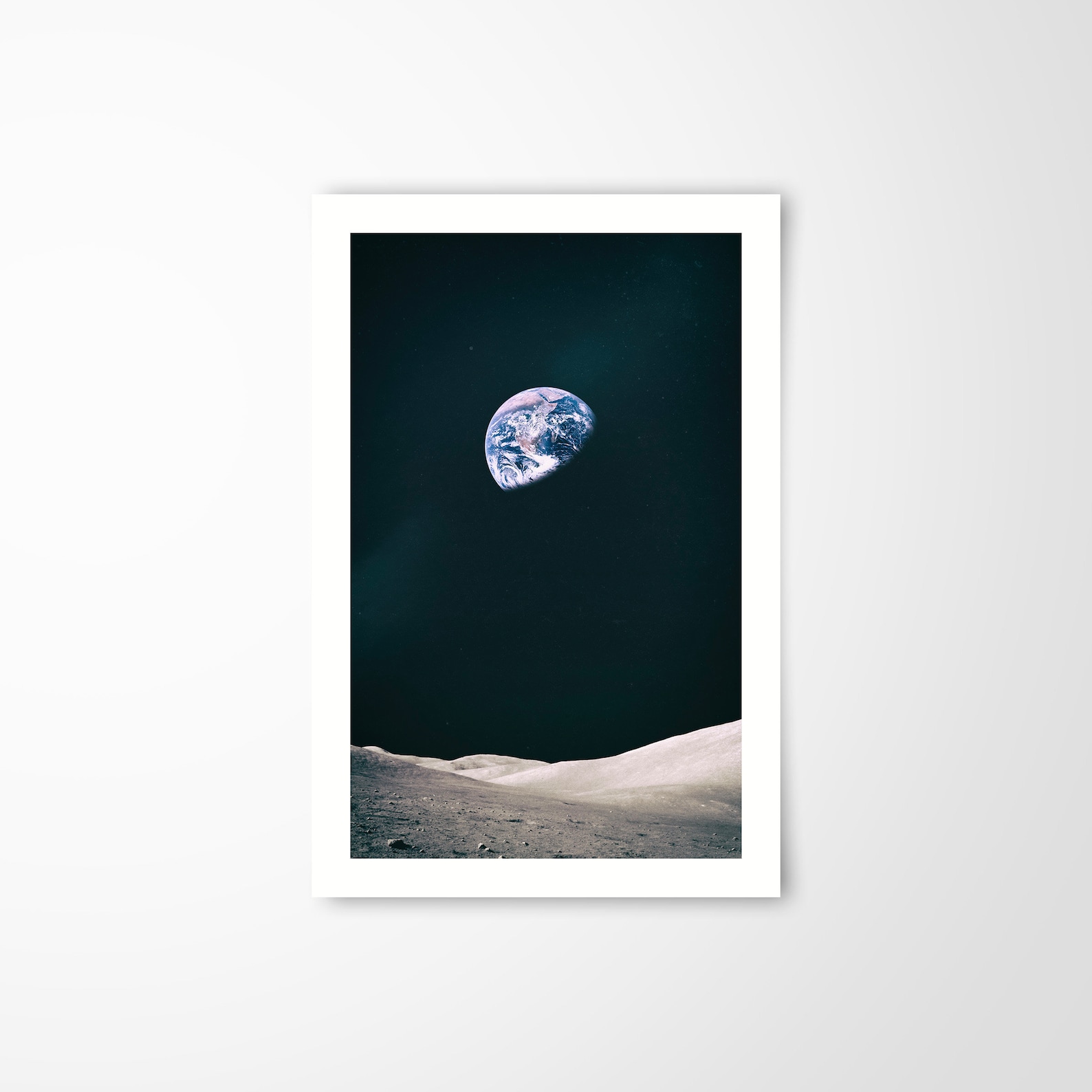 Earth & Moon (fine Art Print) Space Poster - Etsy Australia