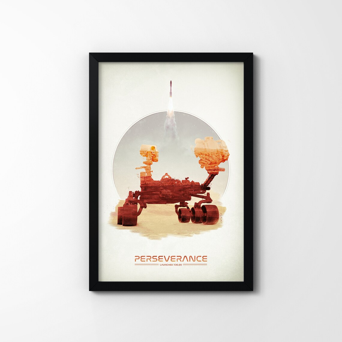 NASA Perseverance Mars Rover fine Art Print Space Poster | Etsy