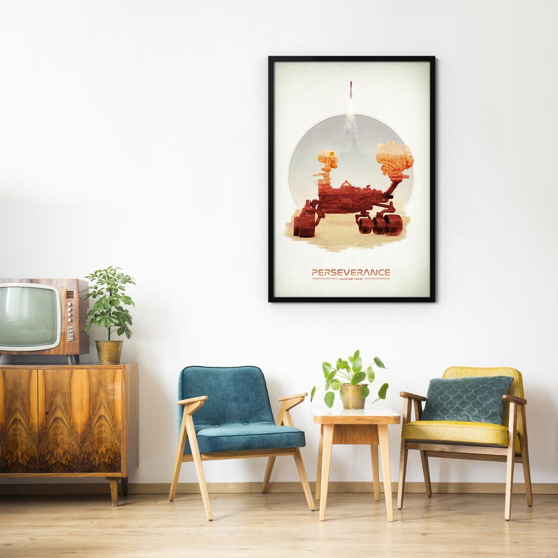 NASA Perseverance Mars Rover (fine Art Print) Space Poster - Etsy