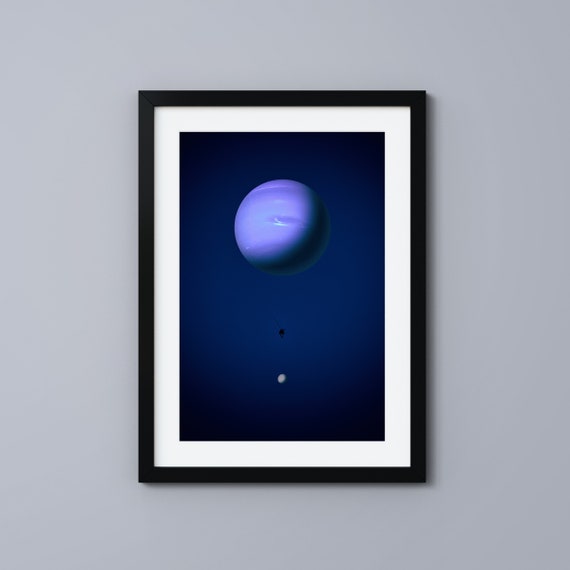 Neptune fine Art Print Space Poster - Etsy