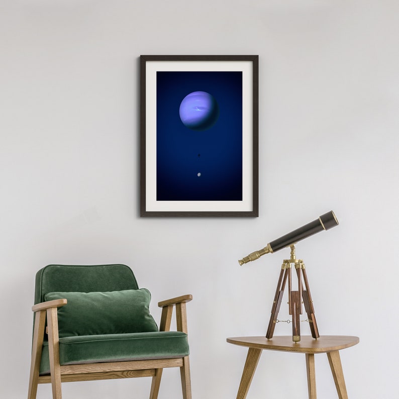 Neptune (fine Art Print) Space Poster - Etsy