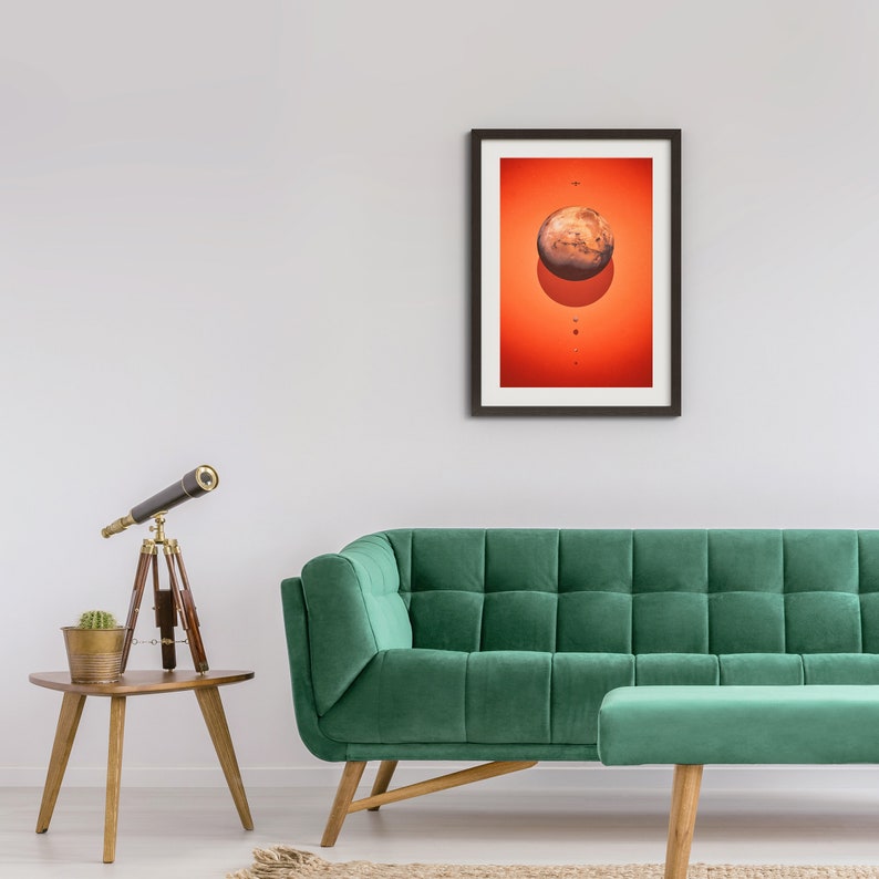 Mars fine Art Print Space Poster - Etsy
