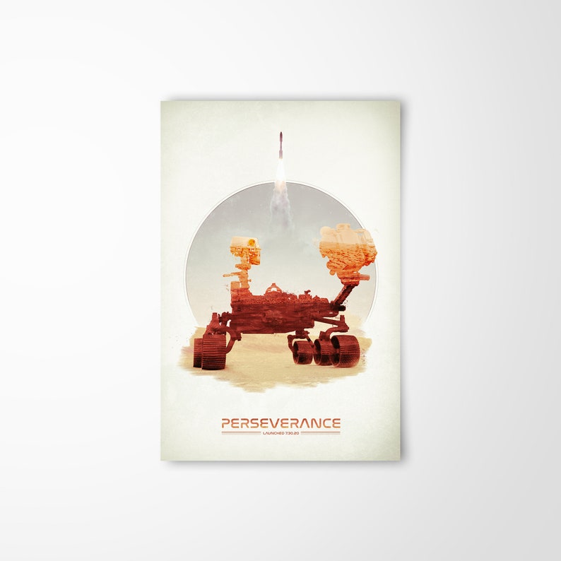 NASA Perseverance Mars Rover (fine Art Print) Space Poster - Etsy