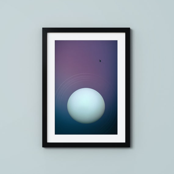 Uranus Fine Art Print Space Poster NASA Art | Etsy