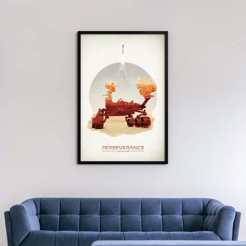 NASA Perseverance Mars Rover (fine Art Print) Space Poster - Etsy