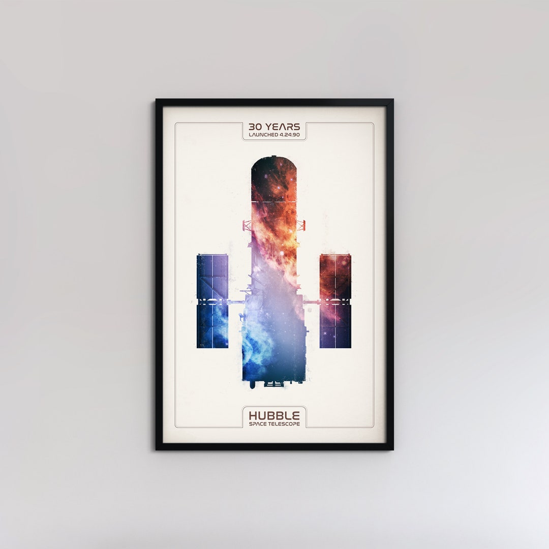 Hubble 30th Anniversary Poster (digital Download) Vintage Space Art - Etsy