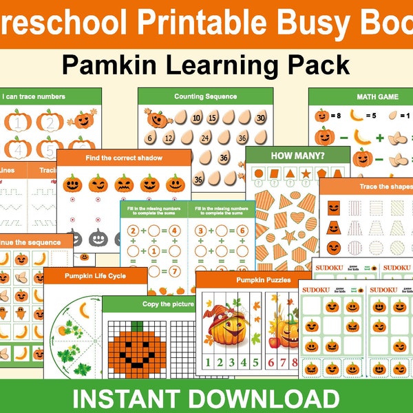 Numbers Matching, Printable Counting Puzzle, Toddler Montessori Cards ...