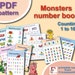 Numbers Toddler Busy Book. Counting Cards (1-10). Monsters Toddler ...