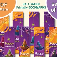 Halloween Colouring Bookmarks | Printable A4 PDF Instant Download ...