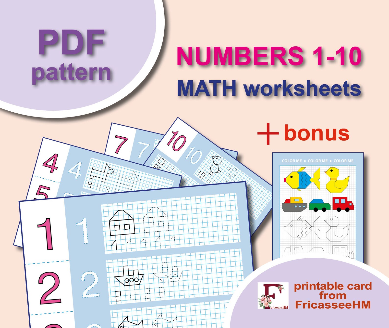 Tracing Numbers Cards Preschool Kindergarten Tracing Learn - Etsy