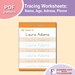 Printable Handwriting Practice Name, Age, Address, Phone Number ...