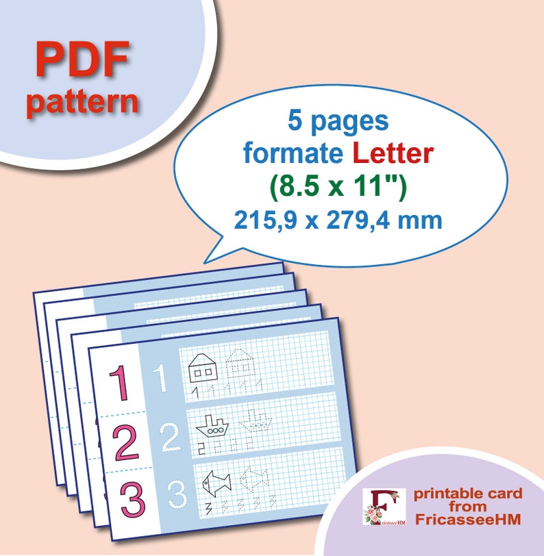 Tracing Numbers Cards Preschool Kindergarten Tracing Learn - Etsy
