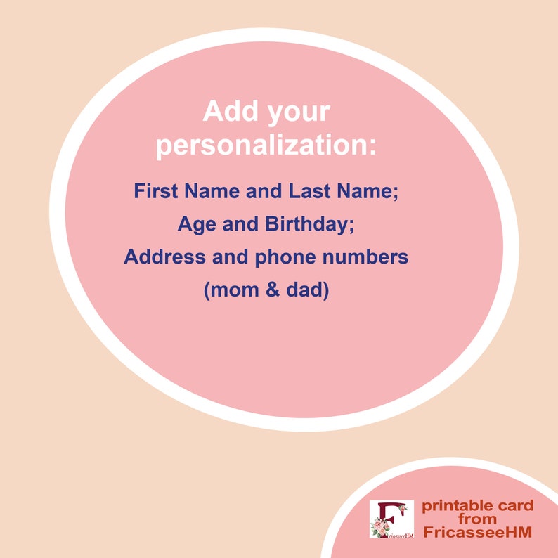 Personalized Handwriting Practice. Name, Age, Address, Phone Numbers ...