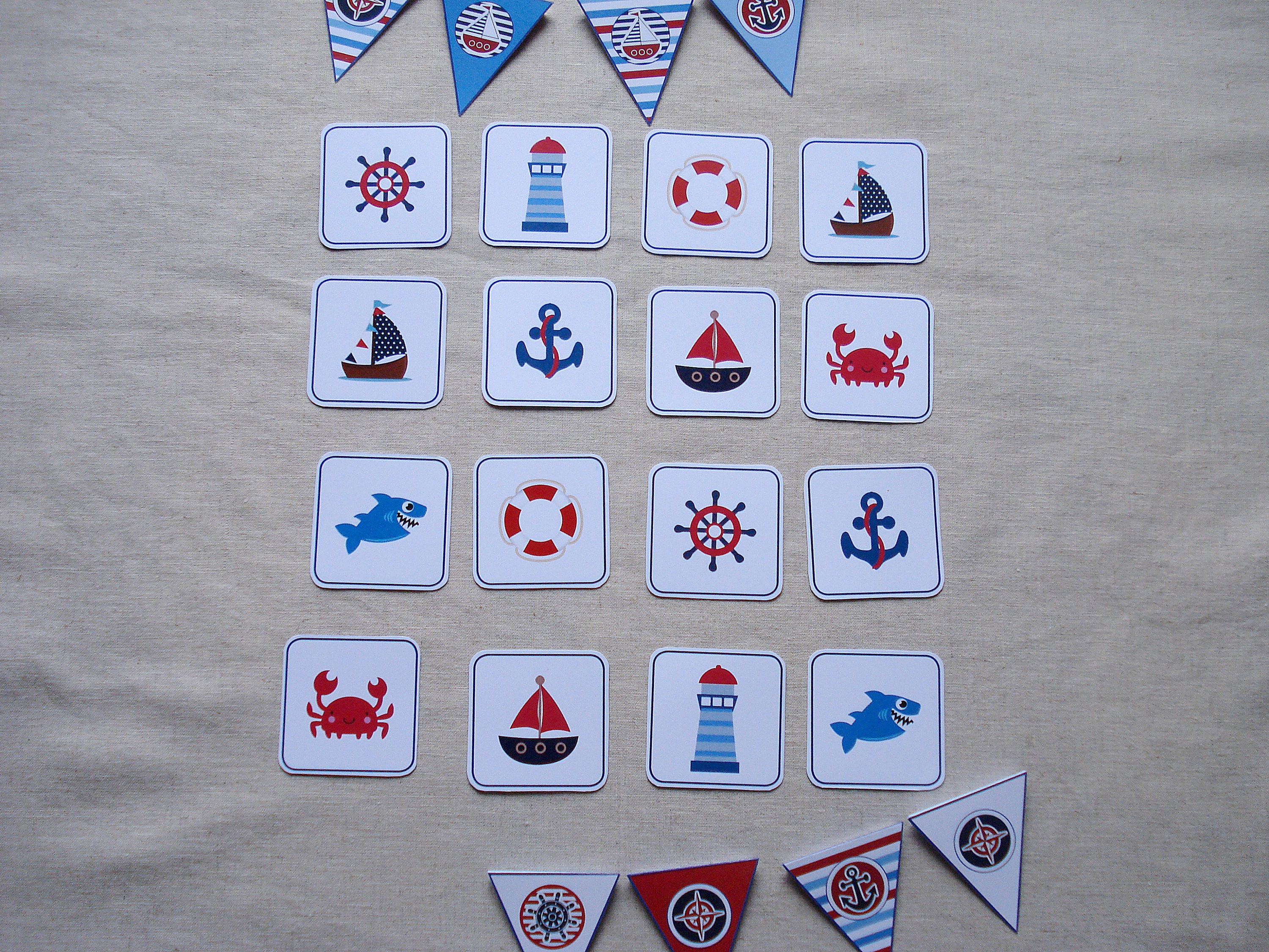 Printable Sea Memory Game Montessori Board Cards Marine - Etsy