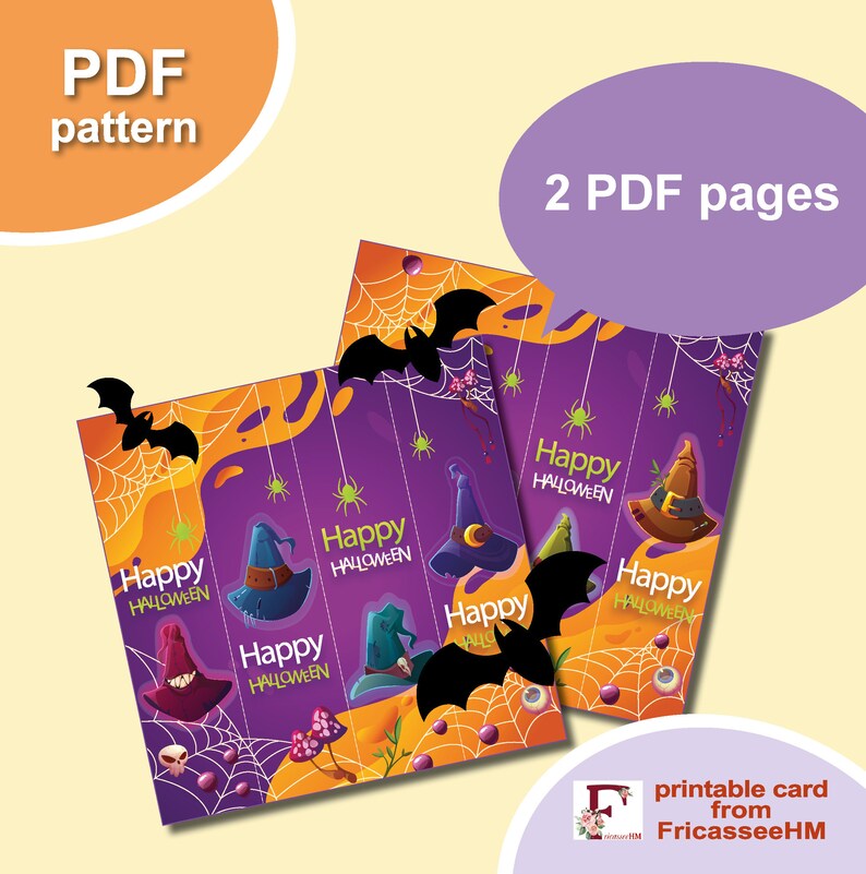 Halloween Printable Bookmarks Set of 8 PDF Bookmarks Gifts - Etsy