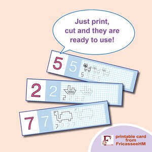 Tracing Numbers Cards Preschool Kindergarten Tracing Learn - Etsy