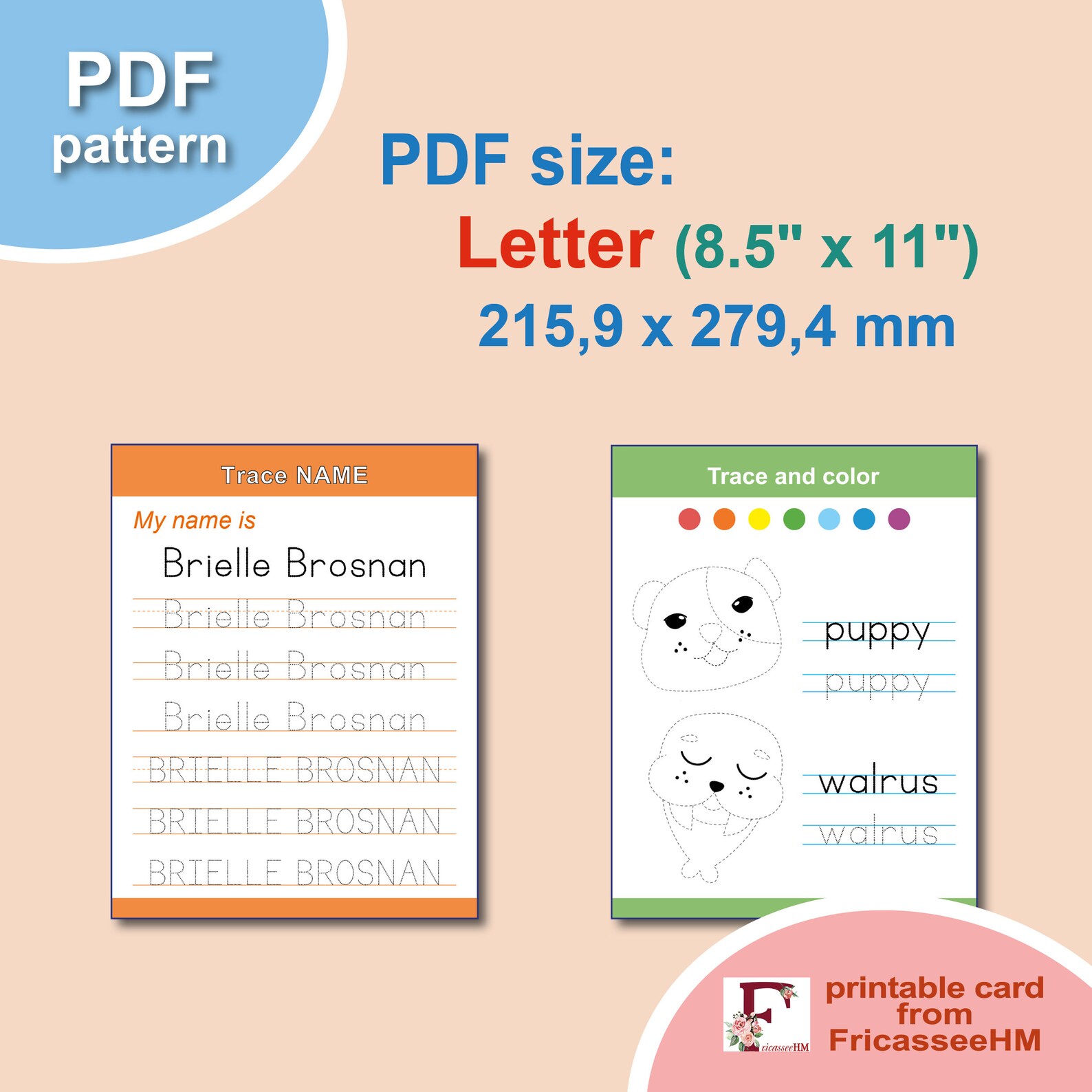 Personalized Handwriting Practice. Name, Age, Address, Phone Numbers ...