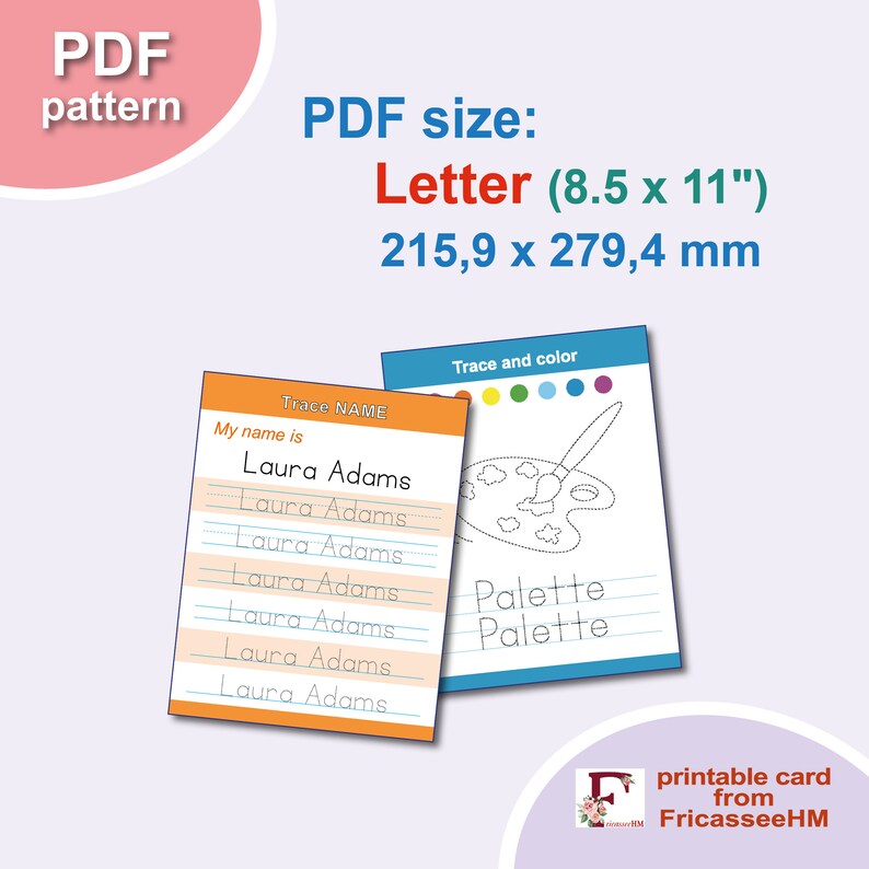 Printable Handwriting Practice Name, Age, Address, Phone Number ...