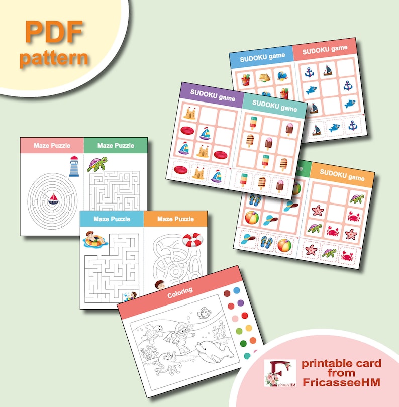 Summer Preschool Printable Busy Book, Toddler Learning Pack, Homeschool ...