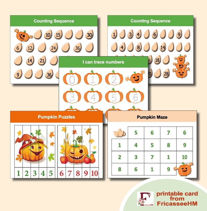 Pumpkin Learning Pack. Printable Pumpkin Activities. Printable Pumpkin ...