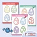 Easter Eggs Kids Book. Tracing Printable Worksheets for Preschool ...
