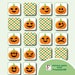 Pumpkin Memory Game for Toddler and Adults for Halloween Party ...