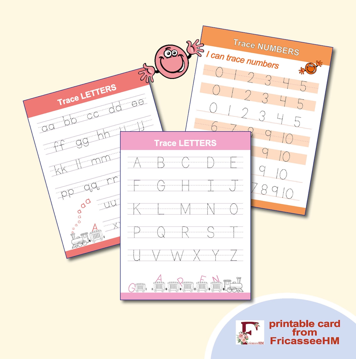 Personalized Tracing Worksheet for Toddlers Handwriting | Etsy