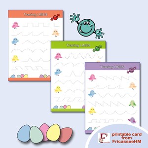 Easter Eggs Kids Book. Tracing Printable Worksheets for Preschool ...