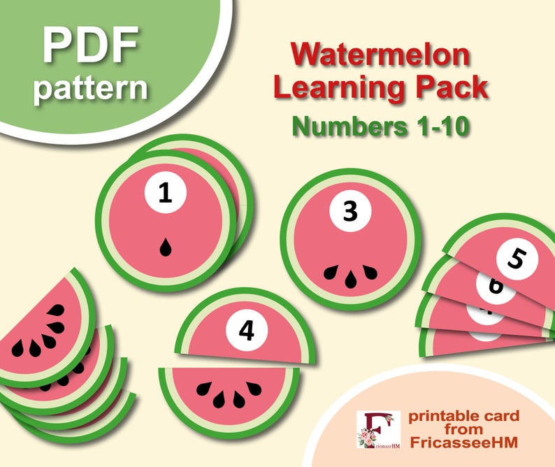 Numbers Matching, Printable Counting Puzzle, Toddler Montessori Cards ...