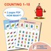 Numbers Toddler Busy Book. Counting Cards 1-10. Monsters - Etsy