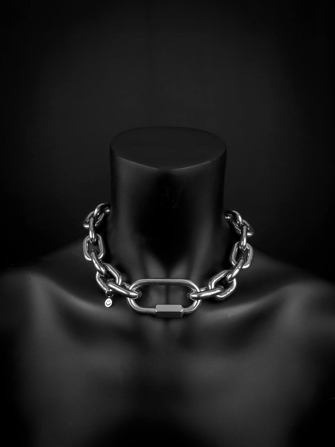 Fat • Necklace • Stainless Steel • Industrial Chain - Etsy