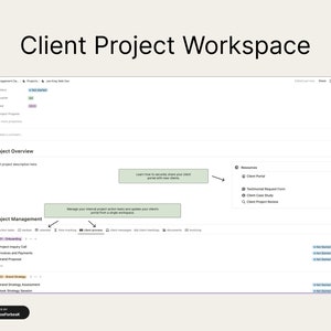 Notion Client Management Template - Etsy