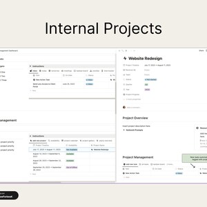 Notion Client Management Template - Etsy
