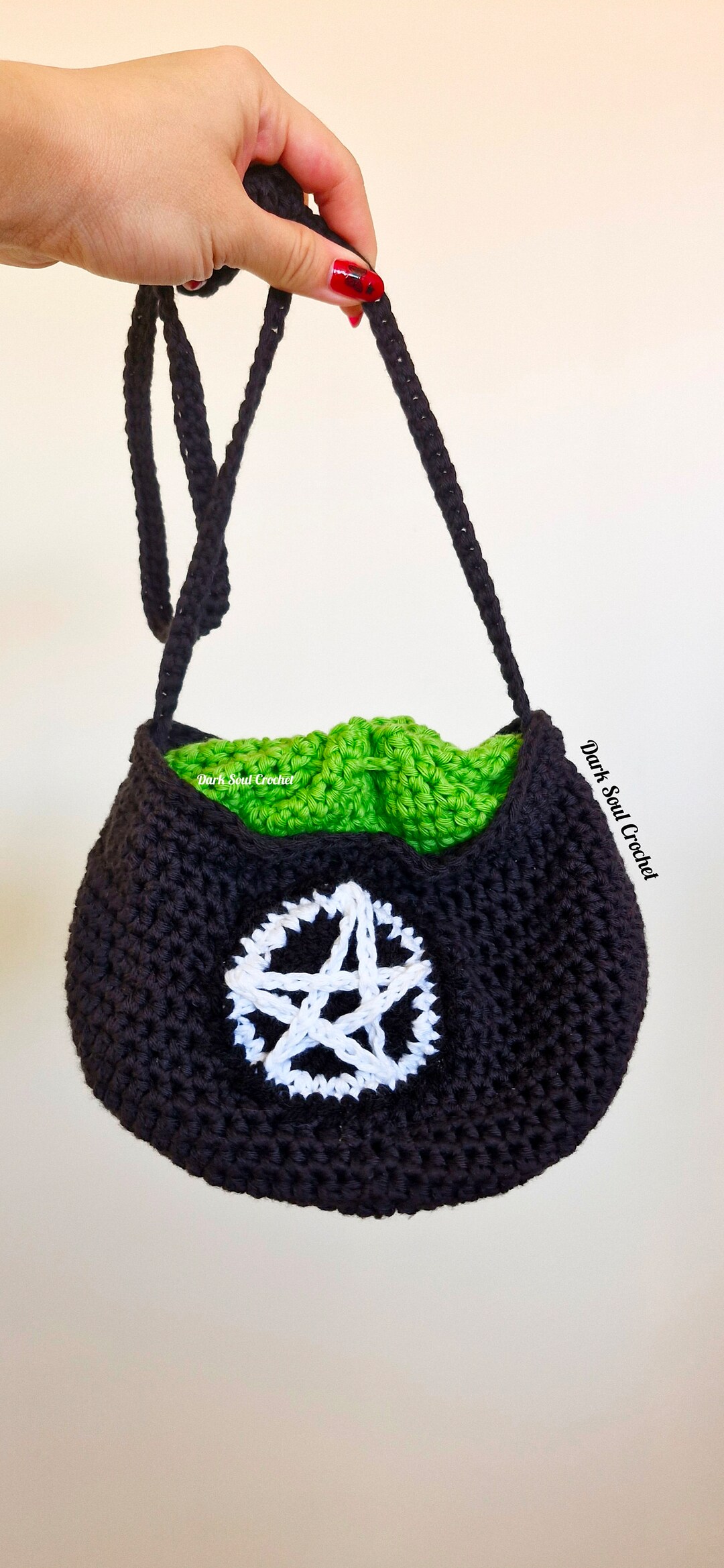 Black Witch Cauldron Bucket Bag / Gothic Gifts / Gothic Bag ...