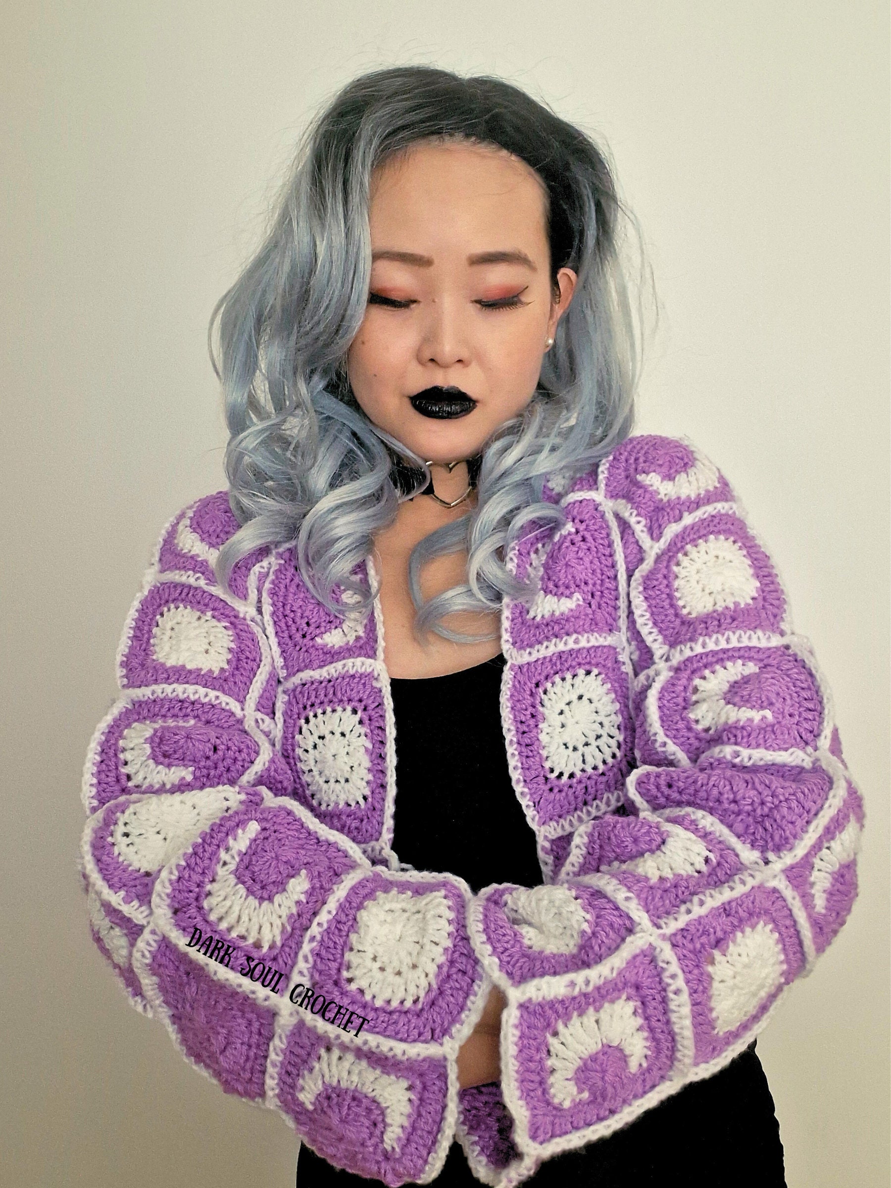 Mystic Moon Cardigan CROCHET PATTERN/ Witchy Cardigan/ Cottagecore ...