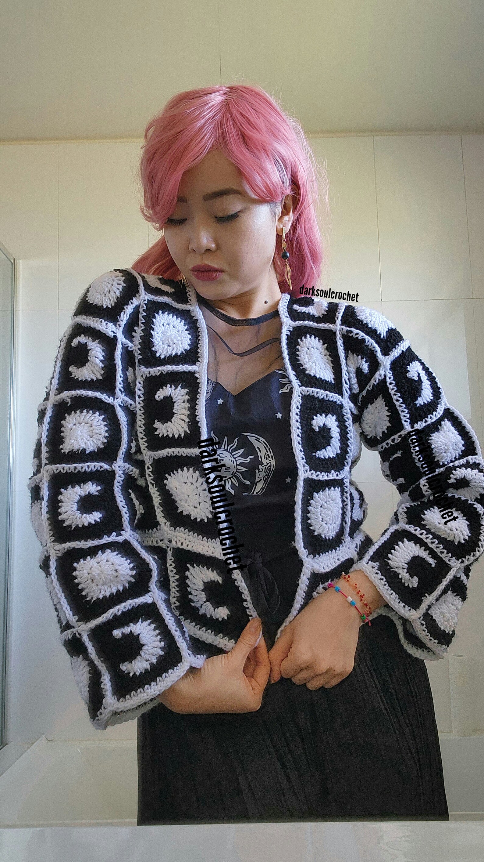 Mystic Moon Cardigan CROCHET PATTERN/ Witchy Cardigan/ Cottagecore ...