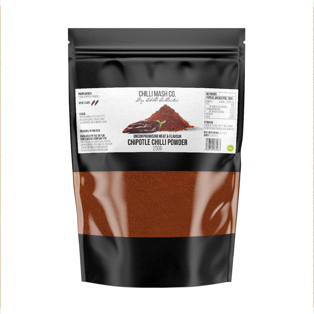 Chipotle Chilli Powder | 250g | Chilli Mash Company | Smoked Jalapeno ...