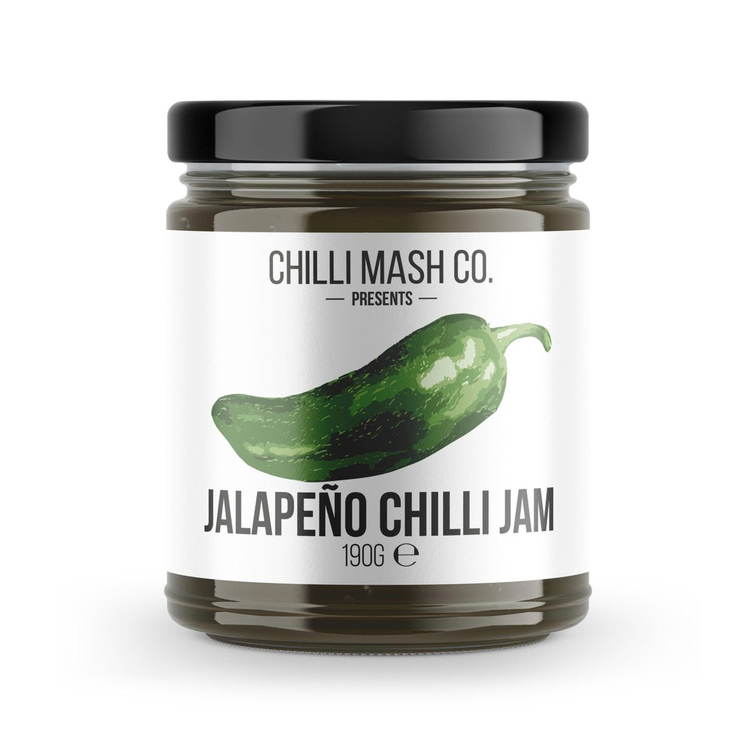 Jalapeño Chilli Jam | 190g | Chilli Mash Company | Mild Chilli Heat - Etsy