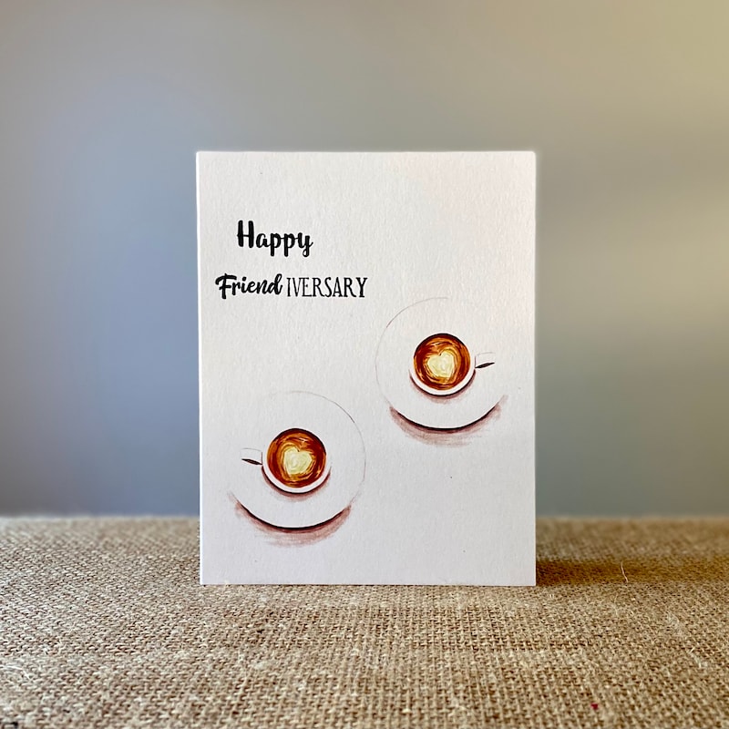 Personalized Friendiversary Card - Etsy