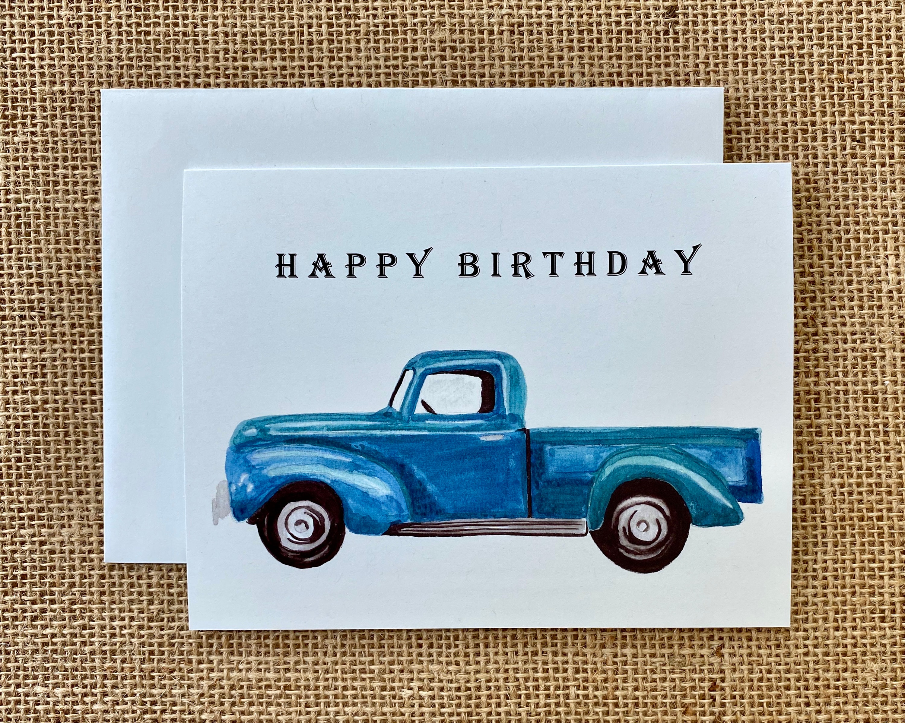 Birthday Pickup Truck Geburtstagskarte Mit Pick Up Truck