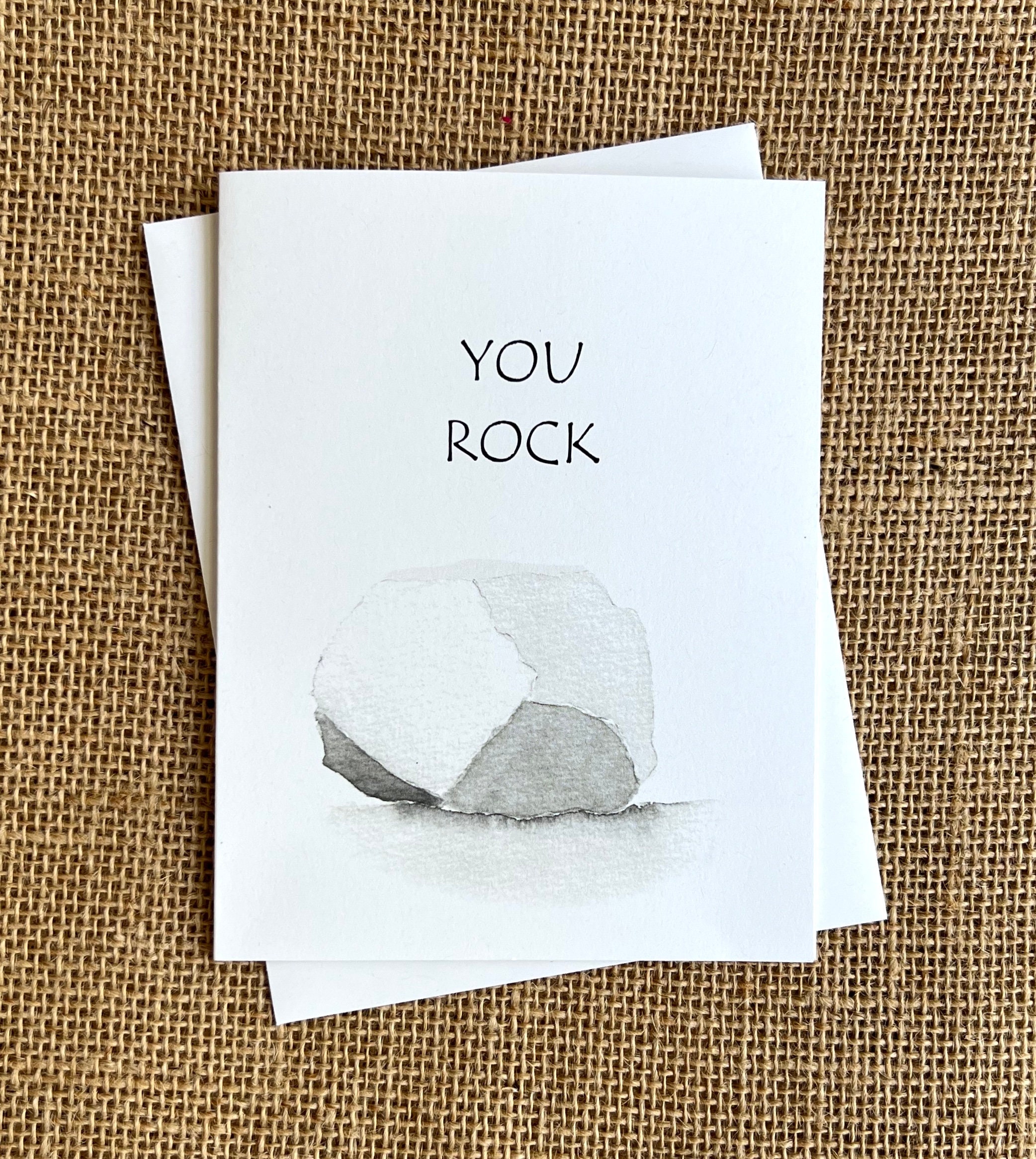 Congratulationsyou Rockfunny-greeting Card 100% Recycled - Etsy