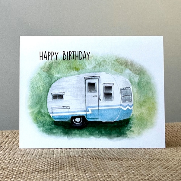 Handmade Rv Birthday Card - Etsy