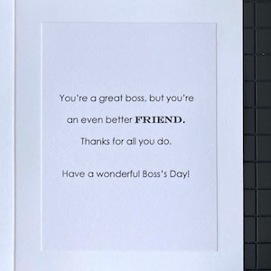 5 Star Boss-boss’s Day Card-funny-100% Recycled Paper- Eco-friendly ...