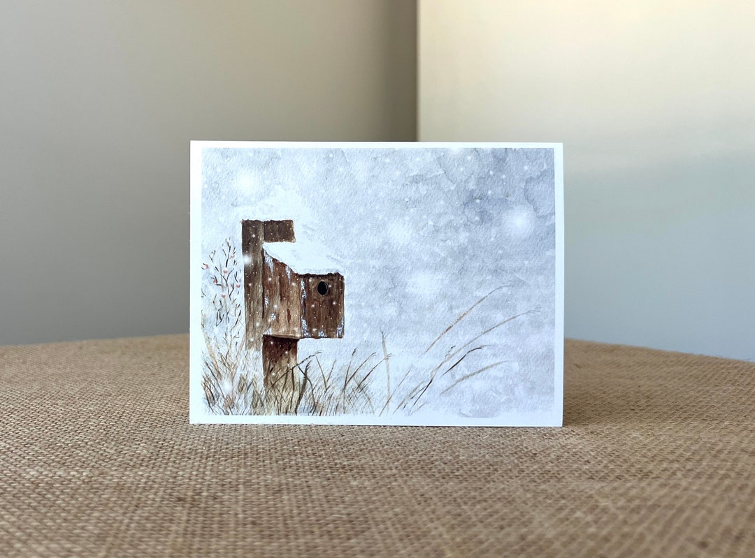 REUSABLE Greeting Card-birdhouse-100% Recycled Paper-eco-friendly ...