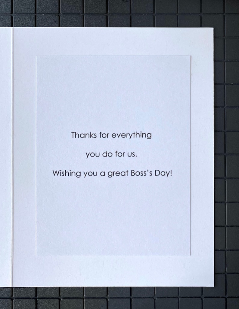 5 Star Boss-boss’s Day Card-funny-100% Recycled Paper- Eco-friendly ...
