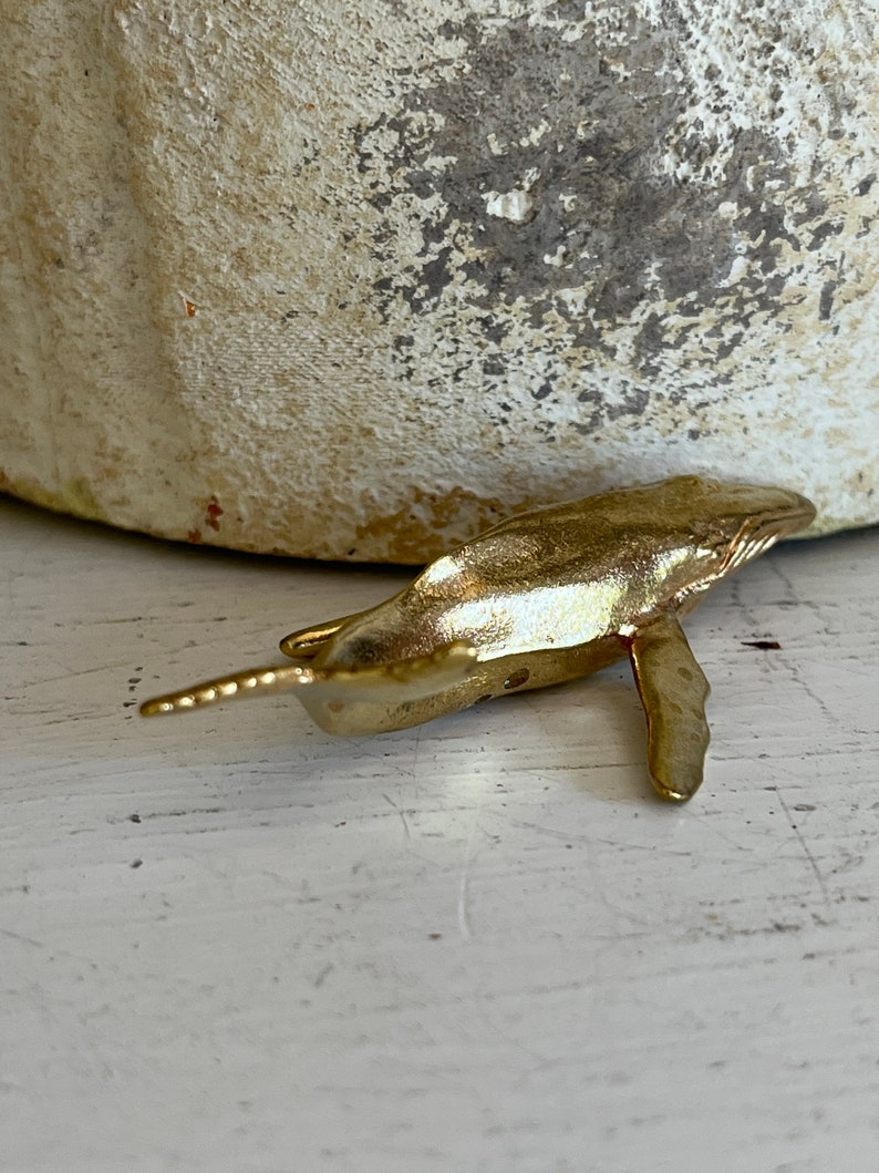 Brass Humpback Whale Miniature Blue Whale Nautical - Etsy