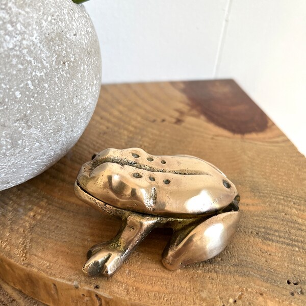 Brass Frog - Etsy