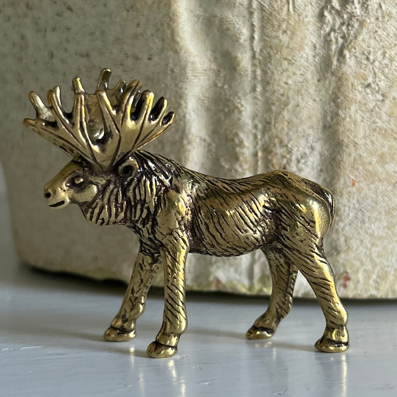 Moose Figurine - Etsy