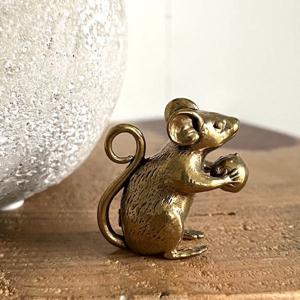 Brass Mouse - Etsy