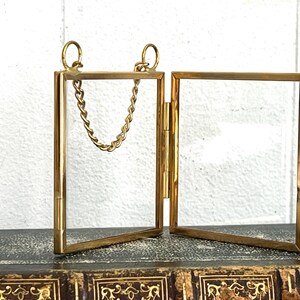 Small Brass Hanging Frame | Ornament Frame - Etsy